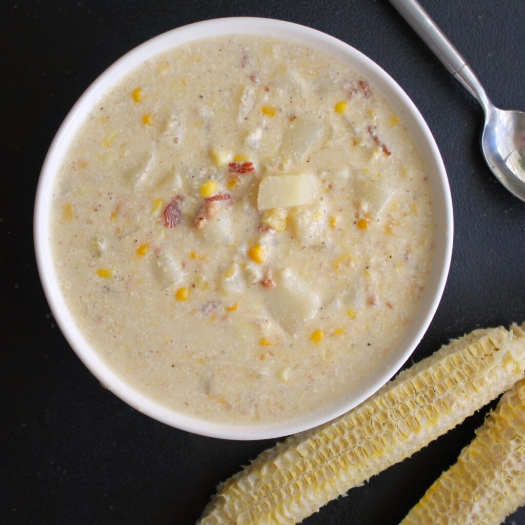Corn Chowder (with Bacon and Potatoes) – My Recipe Reviews